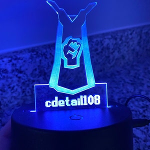 Runescape OSRS Ironman LED Desk Light - Etsy