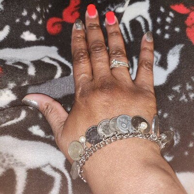 Paperclip Chain Bracelet, British Coin Jewelry, Queen Elizabeth Jewelry ...