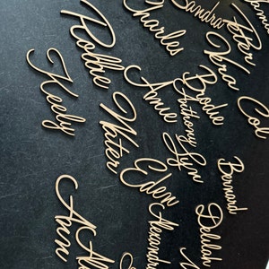 MDF Laser Cut Names Wedding Place Names Table Decoration - Etsy