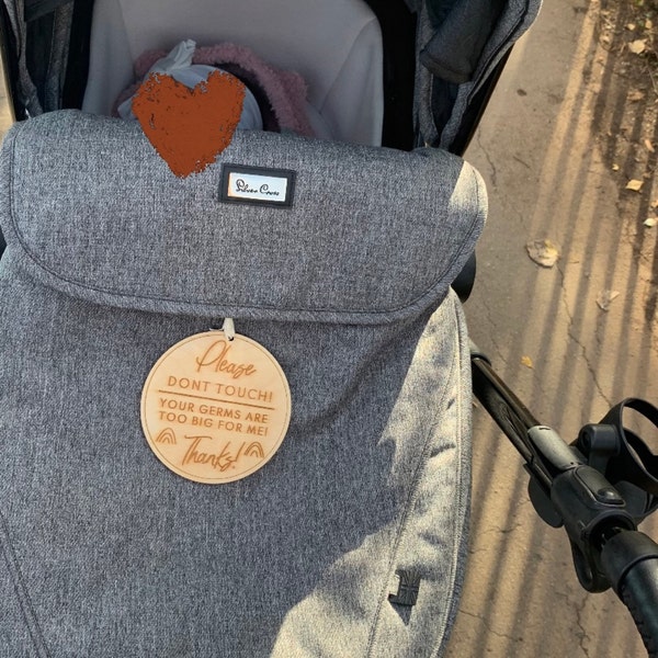 Please Don't Touch Your Germs Are Too Big for Me Sign - Baby Germ Sign ...