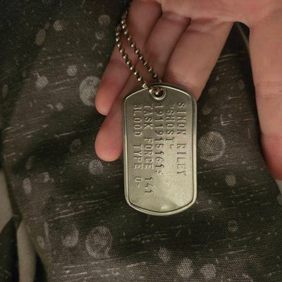 Simon 'GHOST' Riley US Military Dog TAGS Detailed Replica Collector ...
