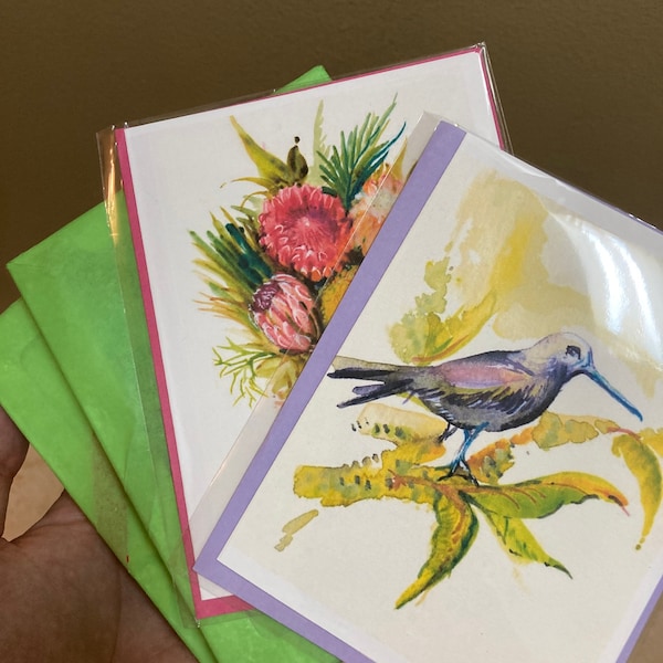 HULA! HULA! HULA! Hawaii Watercolor Cards. Choose Your Greeting: "aloha ...