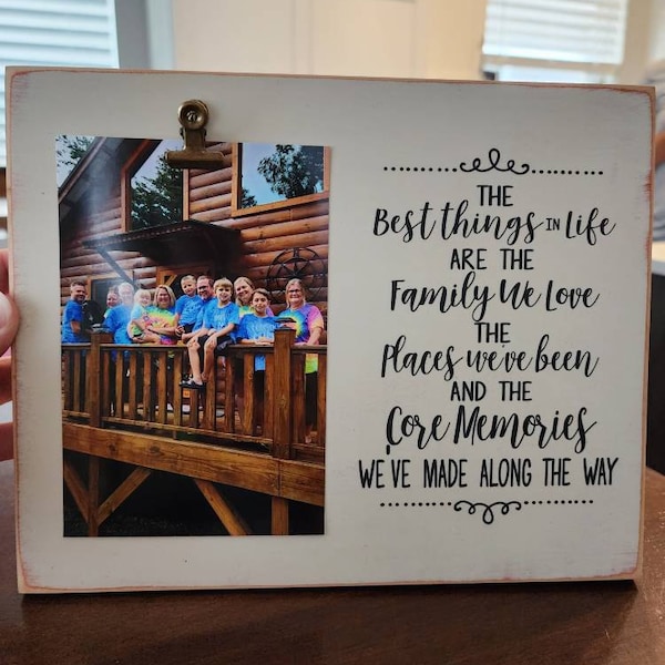 Friends Picture Frame, the Best Things in Life Are Memories Wooden ...