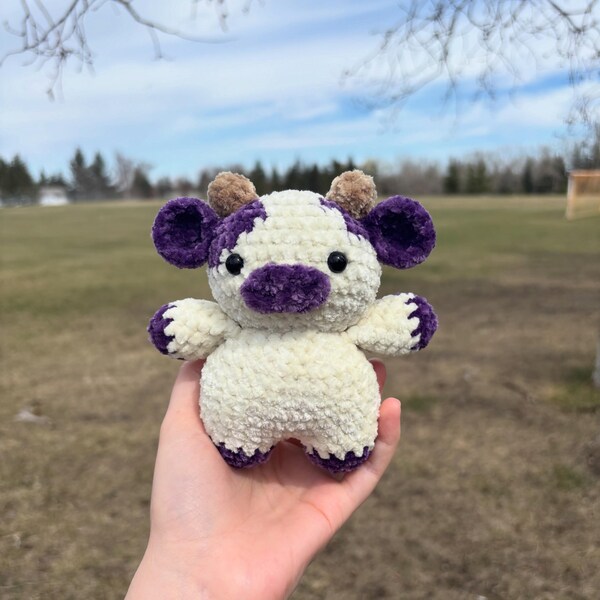 2-in-1 Blueberry Cows Crochet Pattern Bundle (amigurumi Highland Cow ...