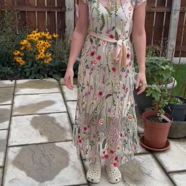 English Meadow Embroidered Dress - Etsy UK