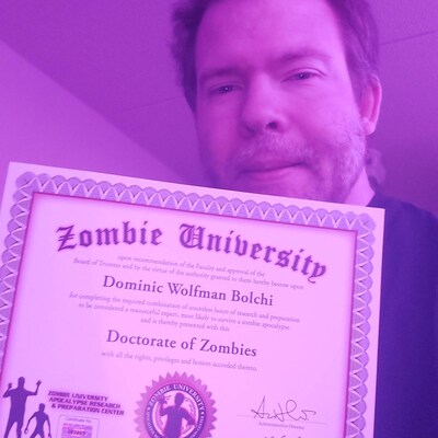 Personalized Zombie University Certificate Digital or Printed ...