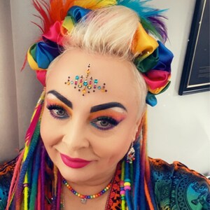 Huge One Piece Combination Bindi Fusion Festival Face Gem Diamante ...