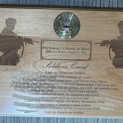 Personalized Navy Chief's Creed Plaque Chief Pinning Gift Chief Petty ...