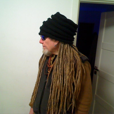 Dreadlock Hat With Drawstring for Men Women, Extra Large Dreads Beanie ...