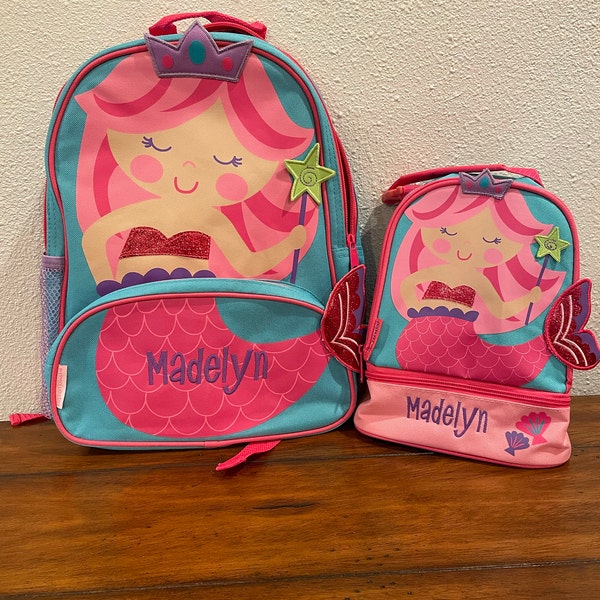 Mermaid Sidekick Backpack Lunchbox Set, Stephen Joseph Lunch Box ...