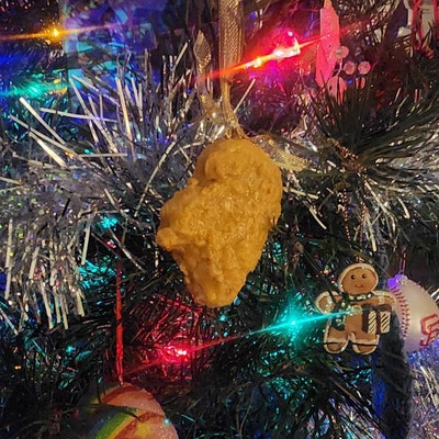 NEW Faux Chicken Nugget Christmas Ornament Merry Fried Chicken-mas - Etsy