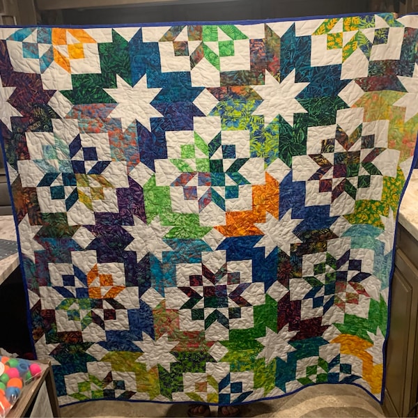 Star Bloom Quilt - Quilt Pattern From Basic Grey - Etsy