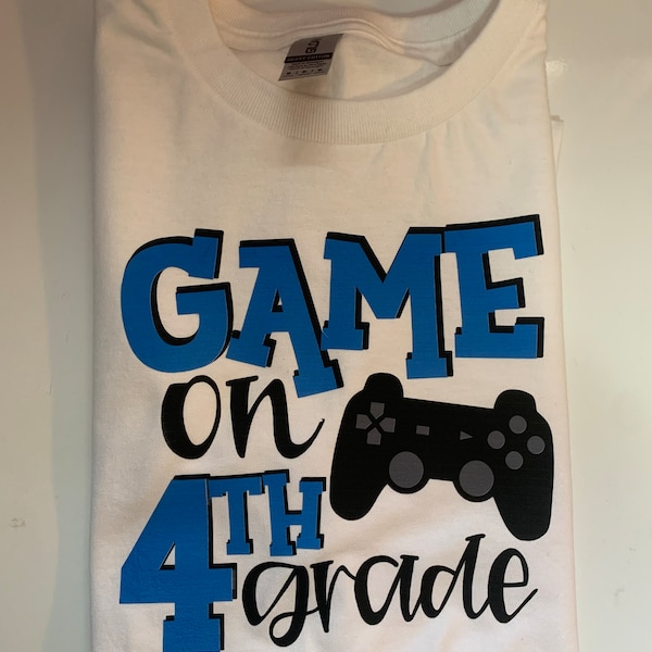 Game on 4th Grade SVG, SVG Cut File, Fourth Grade Svg, Back to School ...