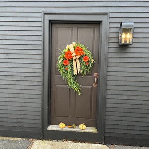 Handmade Unique Magnolia Front Door Porch Flower Wreath for Indoor ...