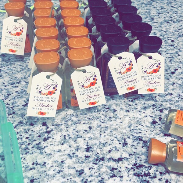 Favor Tags for Bridal Shower, Baby Shower Tags, Fall Bridal Shower ...