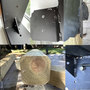 Diy 4X4 Iron 60-degree Bracket Hexagon Elbow Bracket Diy Pergola ...