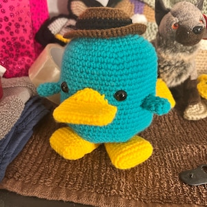 Perry the Platypus Crochet Pattern, Phineas and Ferb Pattern, Ducky ...