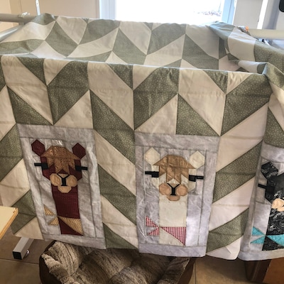 Alpaca Llama Quilt Pattern, PDF Instant Download Modern Patchwork Baby ...