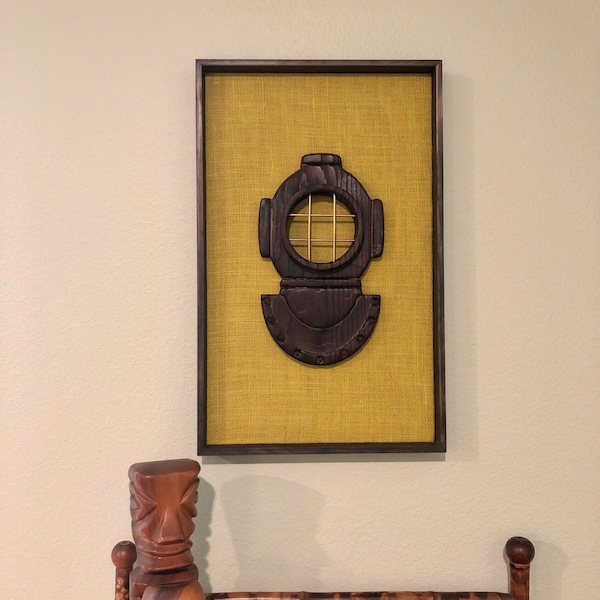 Witco Tribute Tiki Vintage Deep Sea Diving Helmet Wall Art - Etsy