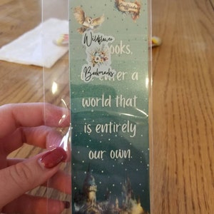World of Magic Bookmarks L Wizarding World Bookmarks - Etsy