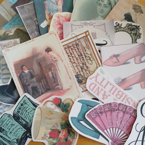 Vintage Junk Journal Kit, Junk Journal Ephemera, Vintage Stickers ...