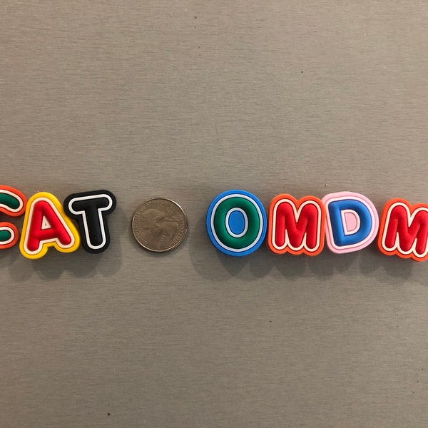 Colorful Letters / Numbers PVC Shoe Charms for Your Crocs / Silicone ...