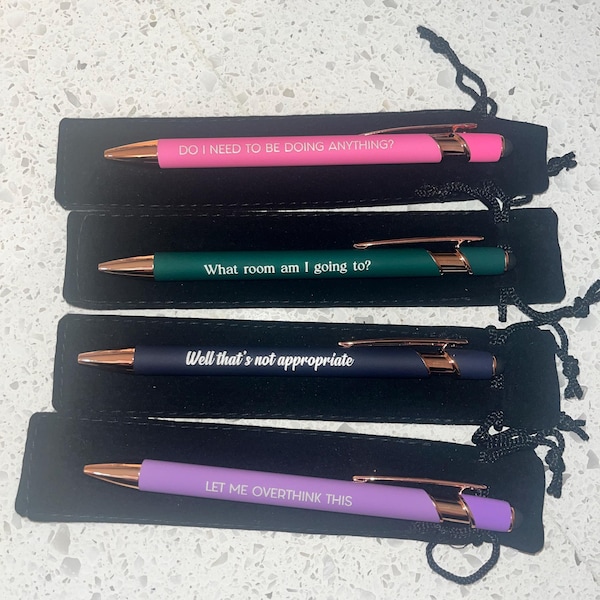 Personalized Stylus Pens With Metallic Finish & Copper Details, Custom ...