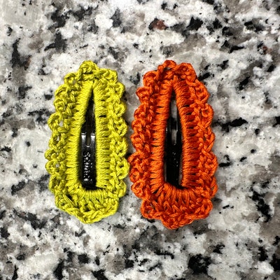 Magnolia Snap Clip Crochet Pattern Crochet Hair Clip Pattern Crochet ...