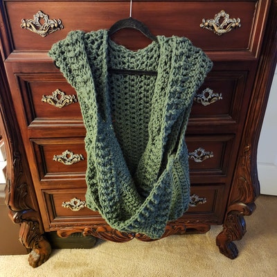 PATTERN Crochet Chunky Bulky Wrap Vest - Etsy