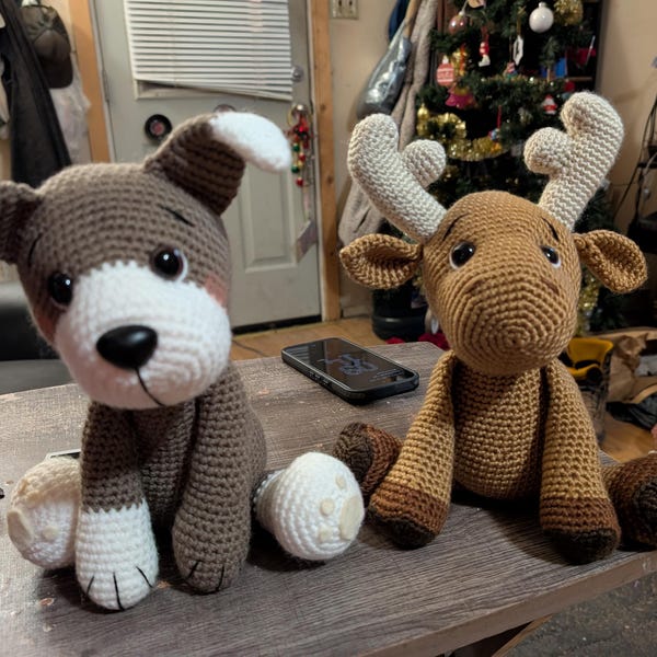 Moose Crochet Pattern, Crochet Moose, Moose Tutorial, Amigurumi ...
