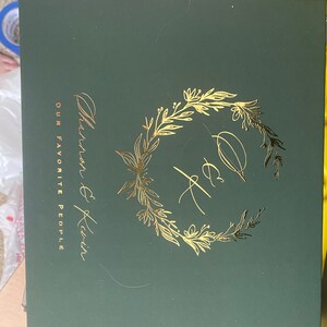 Wedding Guest Book Wedding Sign in Album Wedding Crest Signature Book ...