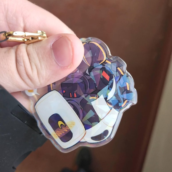 Portal 2 Glados Epoxy Glitter Keychain 2.5" Double Sided - Etsy