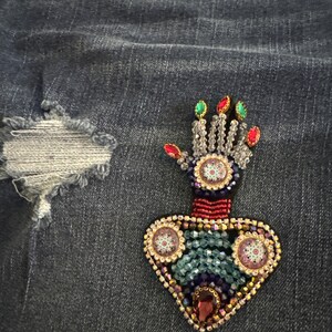 10pc/lot Crystal Beaded Patches for Clothing Sew on Patch Flower ...