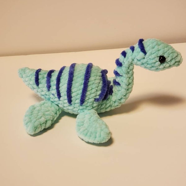 Plesiosaurus No Sew Crochet Pattern, Dinosaur No Sew Pattern, No Sew ...