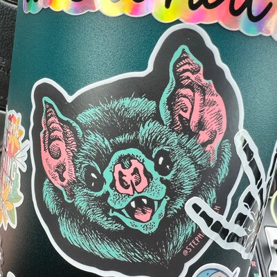 Bat Sticker Vampire Bat Horror Horror Art Horror Decor Spooky Bat ...