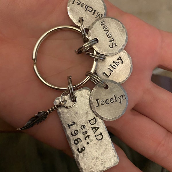 Dad Keychain,personalized, Father's Day Gift, Fathers Keyring, Gift for ...
