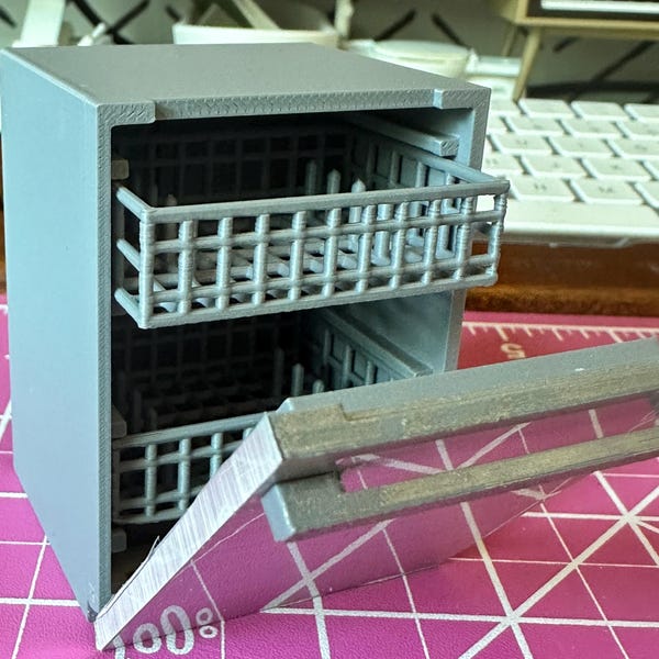 1/12 Scale Miniature Dishwasher - Digital STL File | Digital Download ...