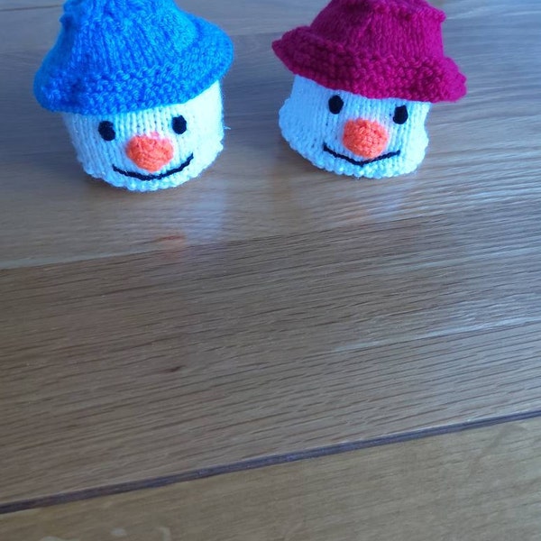 Snowman Chocolate Orange Cover - Knitting Pattern - Etsy UK