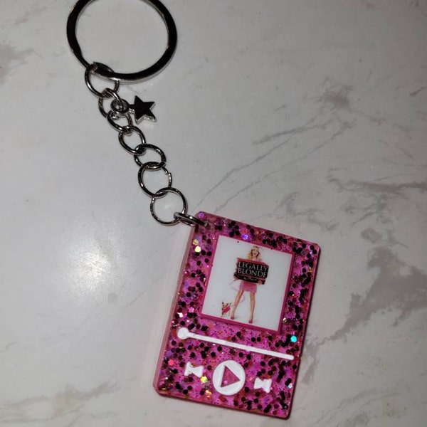 Legally Blonde Resin Keychain - Broadway Keychain - Music Player ...