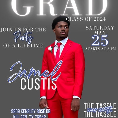 One Degree Hotter Flyer Graduation Flyer 2024 Grad Flayer Grad Party ...