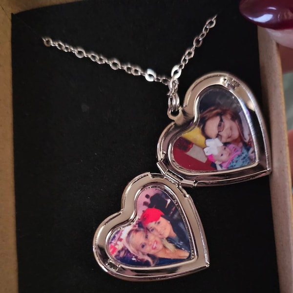 Personalized With Your Own Photo Stainless Steel Locket Necklace,photo ...