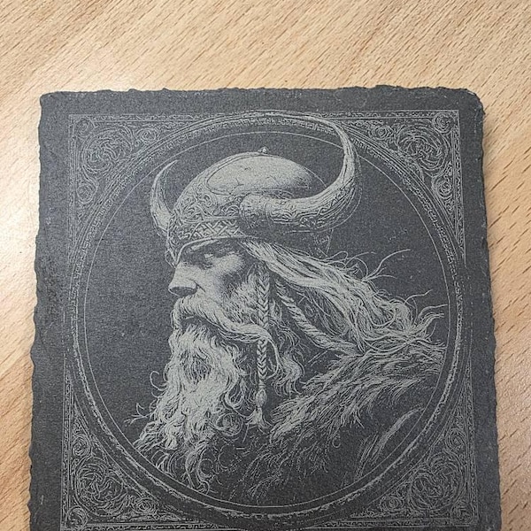Vikings Laser Engraving PNG, Odin Slate Coaster Engrave File, PNG Thor ...