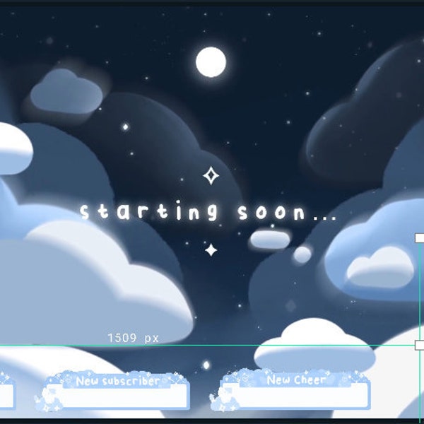 4 Animated Cozy Stream Screens for Twitch Twitch Overlay Stream Overlay ...