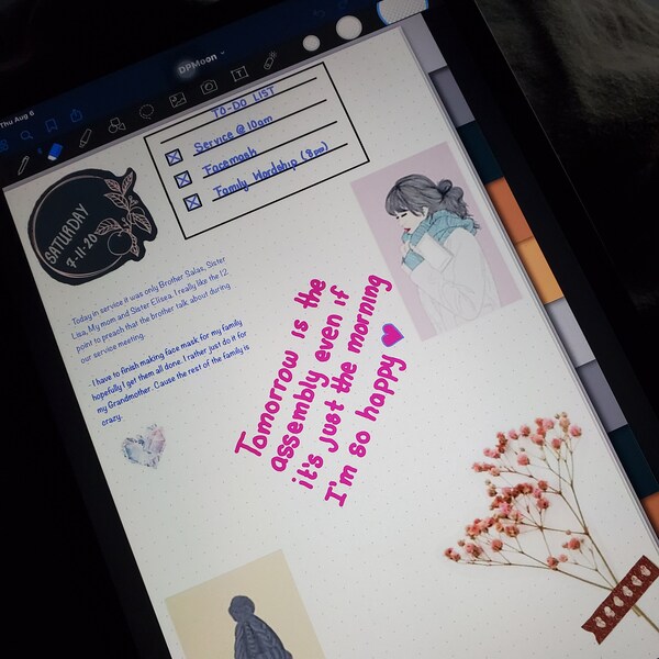 Digital Notebook Goodnotes, Digital Diary Journal, Digital Tabs ...