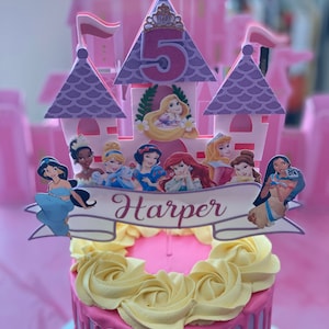 Disney Princess Cake Topper Personalized Cake TopperDisney | Etsy