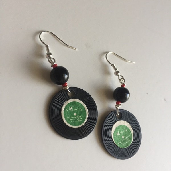 Vintage Record Charms 10, Miniature 45 RPM Records, Retro Plastic 1970s ...