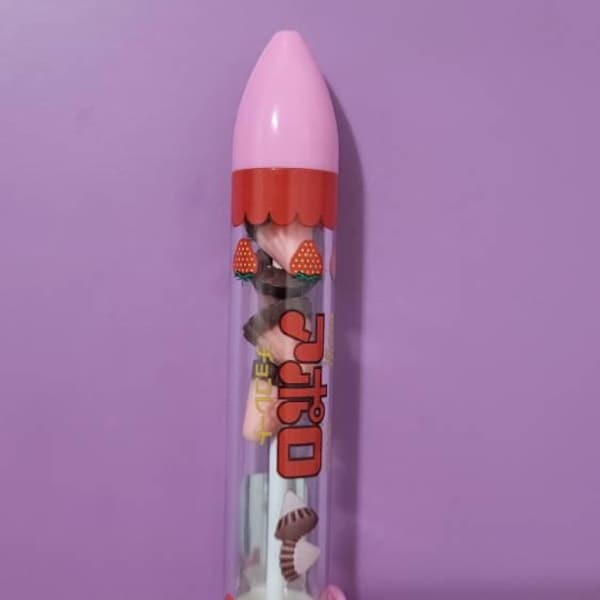 Meiji Snacks Japan Moving Charm Mascot Ballpoint Pen APOLLO Chocolate ...