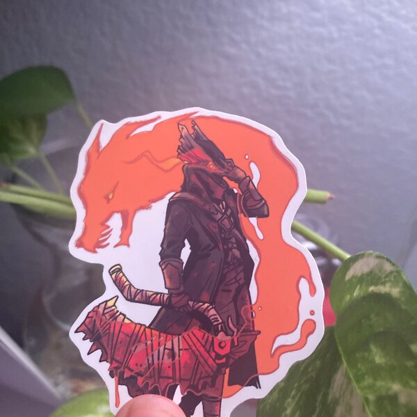 Bloodborne Hunter Sticker | Matte Waterproof Decal | Dark Souls Video ...