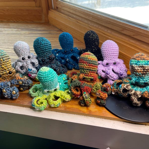 Beaded Fidget Octopus Crochet Pattern | Crochet Fidget Toy | Fidget ...