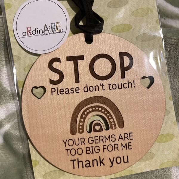 STOP Please Don't Do Not Touch My Baby | Infant Carrier Hygiene Sign ...